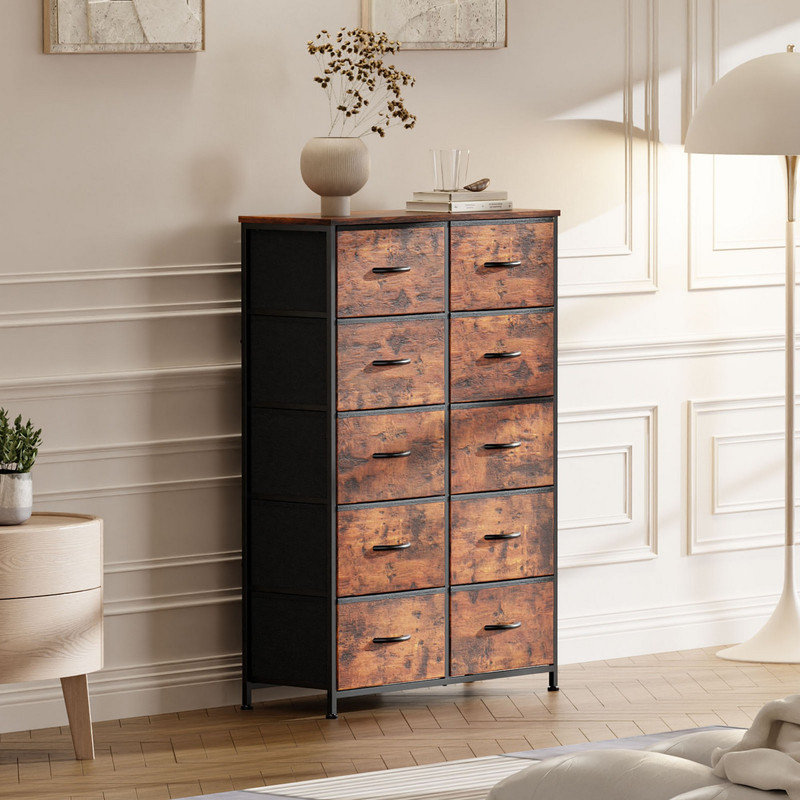 Infinity Dresser for Bedroom Storage Drawers, Fabric Storage Tower with ...
