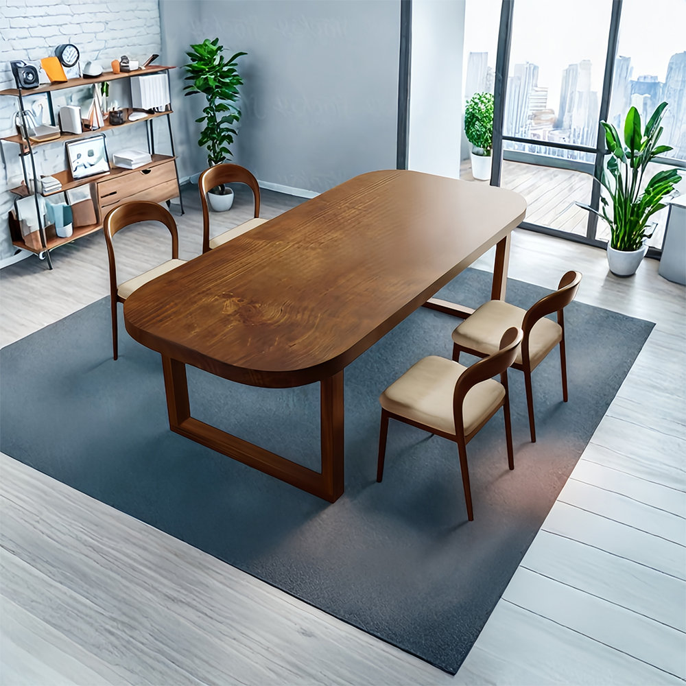 FineFurniture Modern Solid Wood Rectangular Breakroom Tables and Chair ...