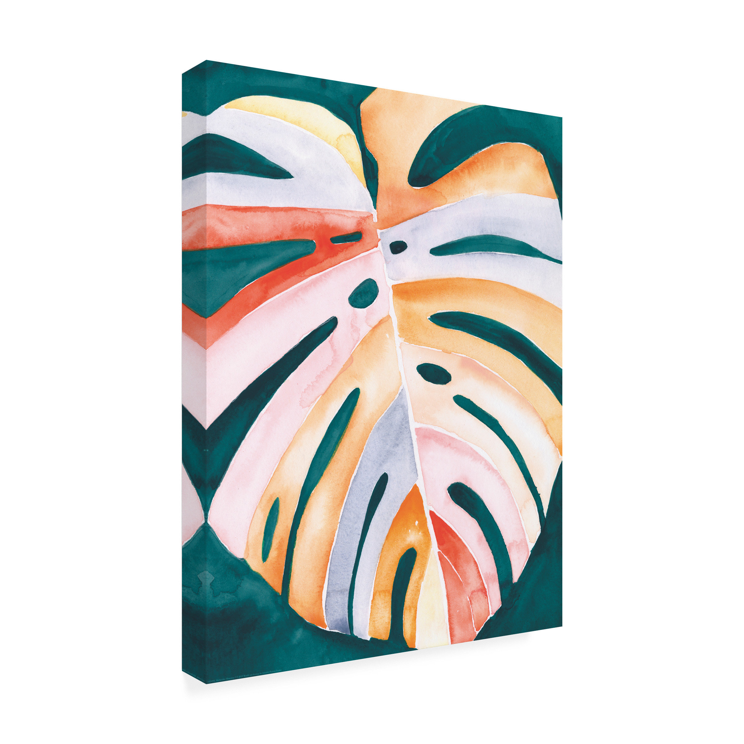 Bay Isle Home™ Jennifer Paxton Parker Multicolor Monstera I Canvas Art ...