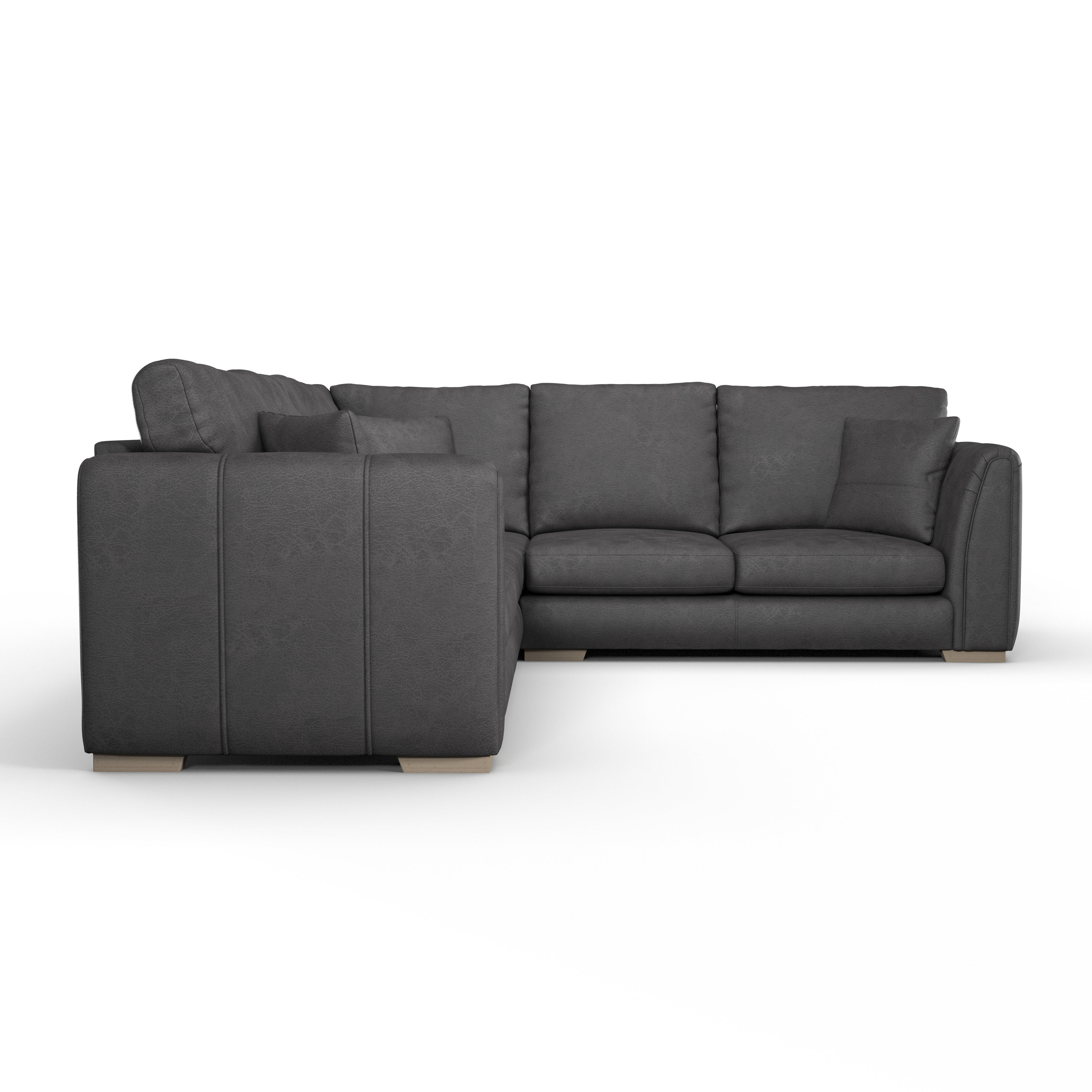 Brayden Studio Bablu 5 Seater Faux Leather Corner Sofa | Wayfair.co.uk