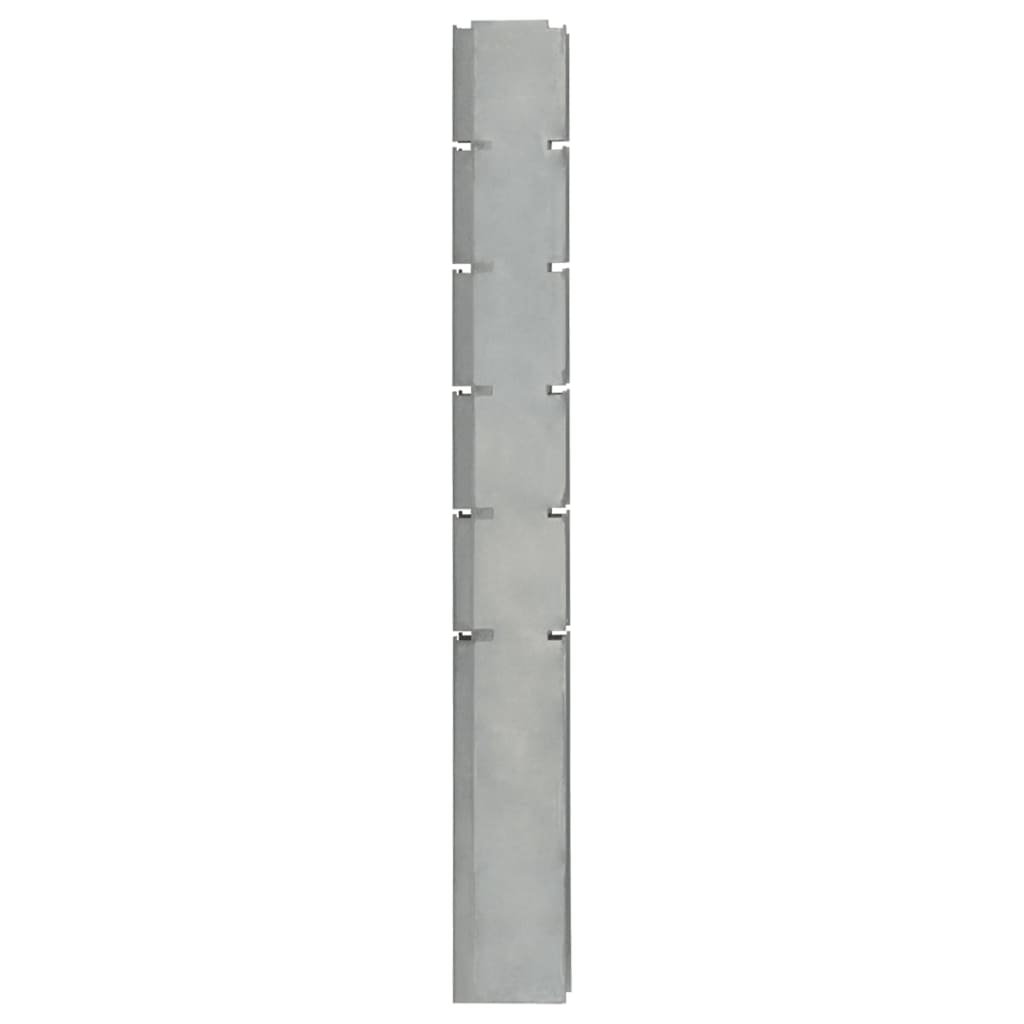 Ebern Designs Luziana 19" W Silver Metal Yard/Privacy Fence | Wayfair.co.uk