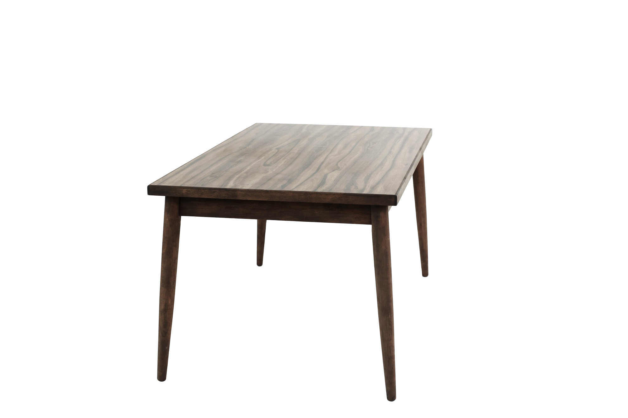 Latitude Run® Contemporary Walnut Finish 1Pc Dining Table Only Solid ...