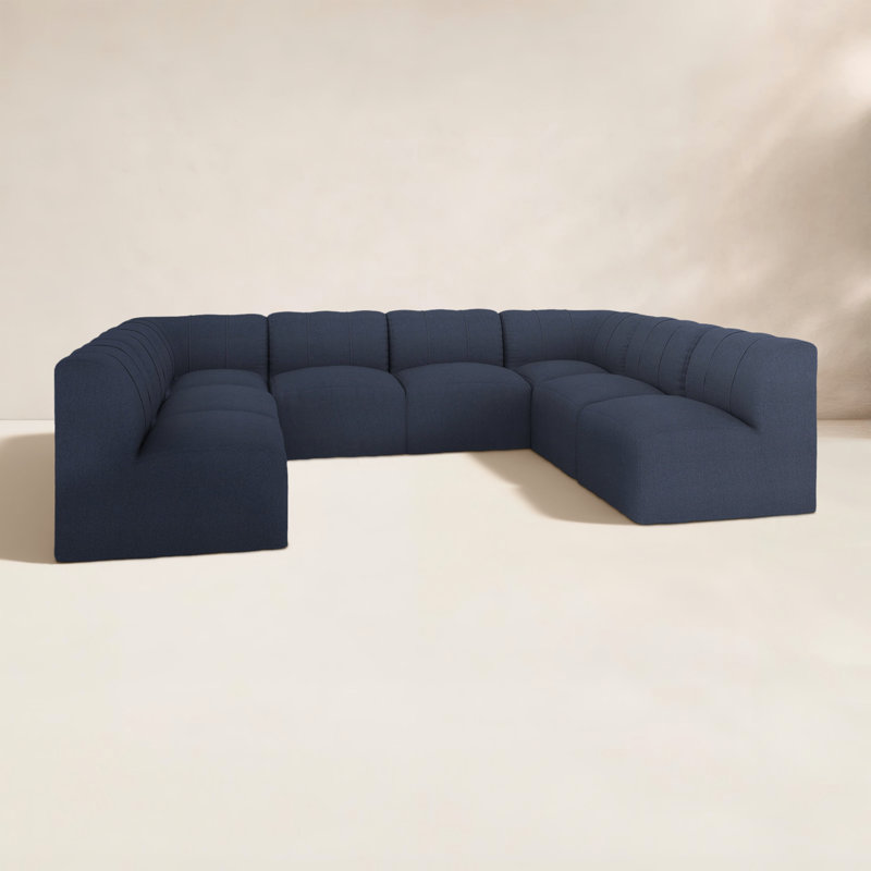 Joss & Main Praia 124" Sunbrella Outdoor U Sectional & Reviews | AllModern