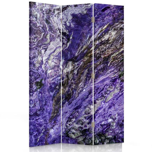 17 Stories Rida 110cm W x 150cm H 3 - Panel Solid Wood Folding Room ...