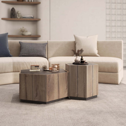 2 Piece Set Coffee Table Sets You'll Love | Wayfair