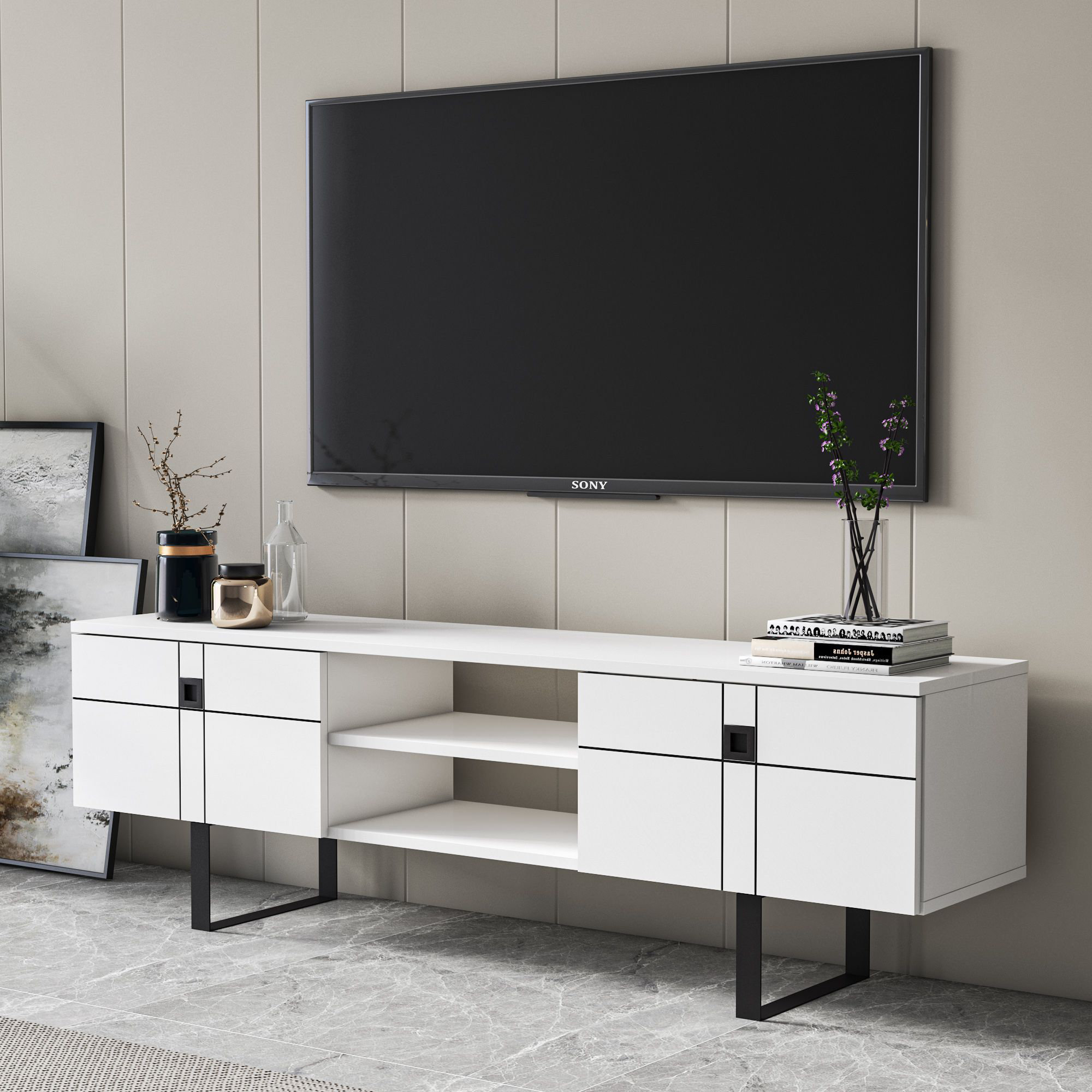 Mercury Row Bruck TV Stand for TVs up to 70" & Reviews | Wayfair