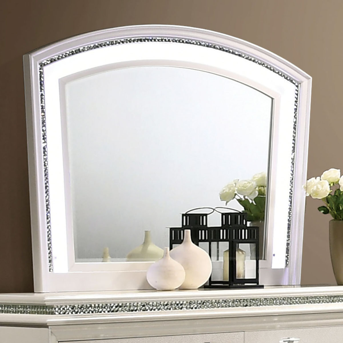 Willa Arlo™ Interiors Kerens Beveled Lighted Glam Mirror | Wayfair