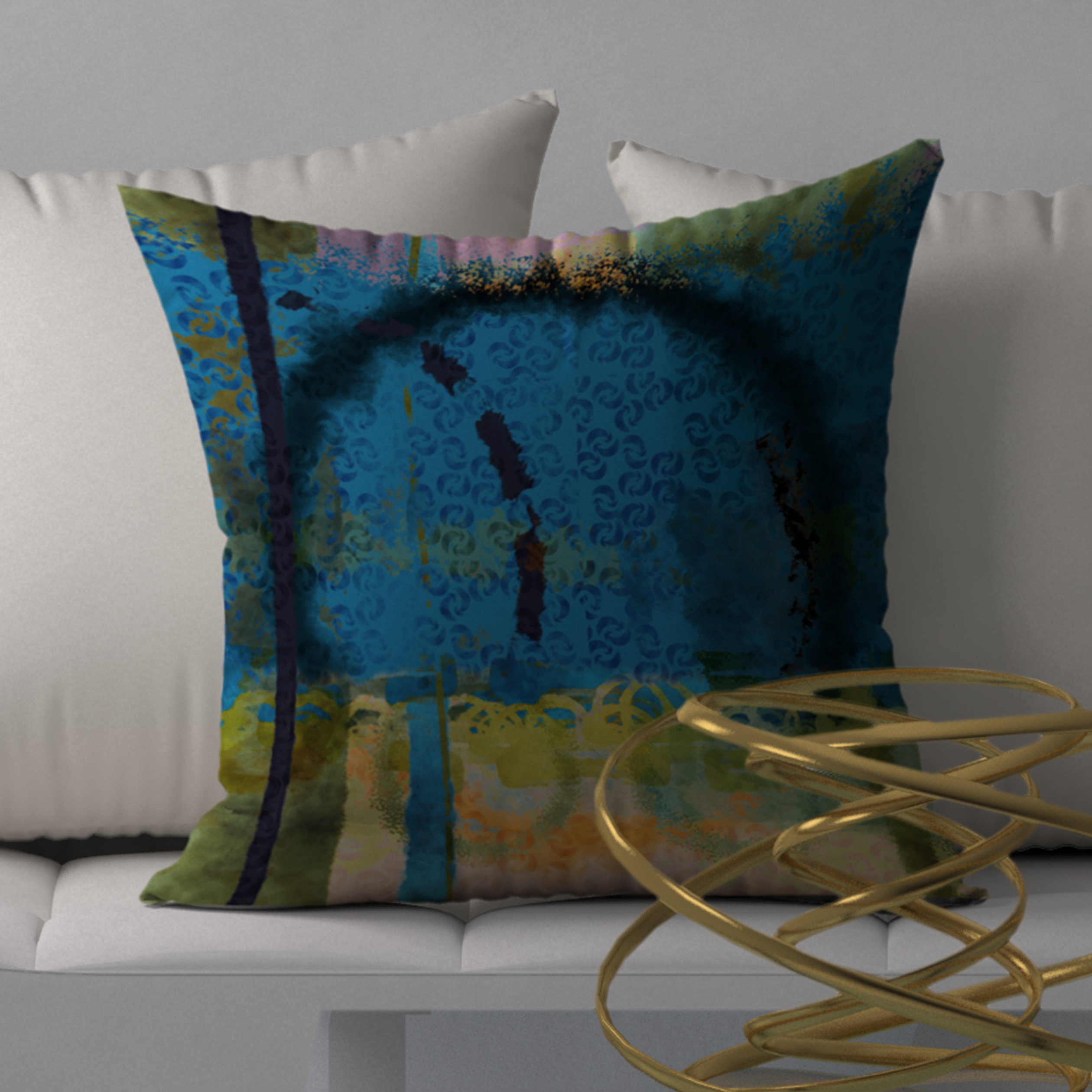 LeRoi Products Simple Singular Square Pillow Cover & Insert | Wayfair