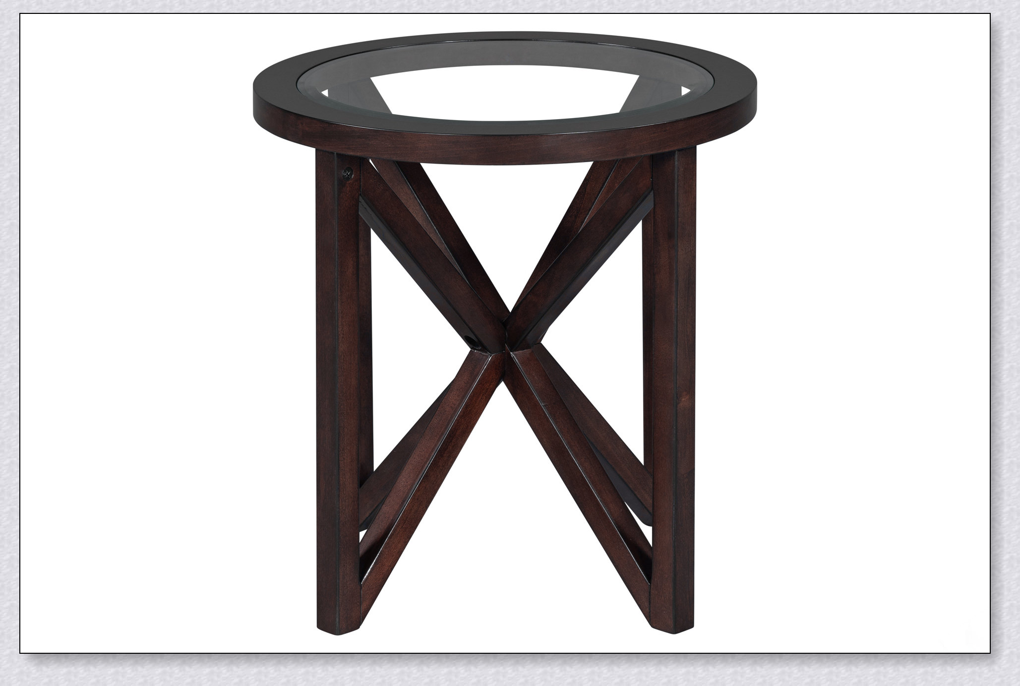 George Oliver Modern Simple Tempered Glass Coffee Table With Solid Wood ...