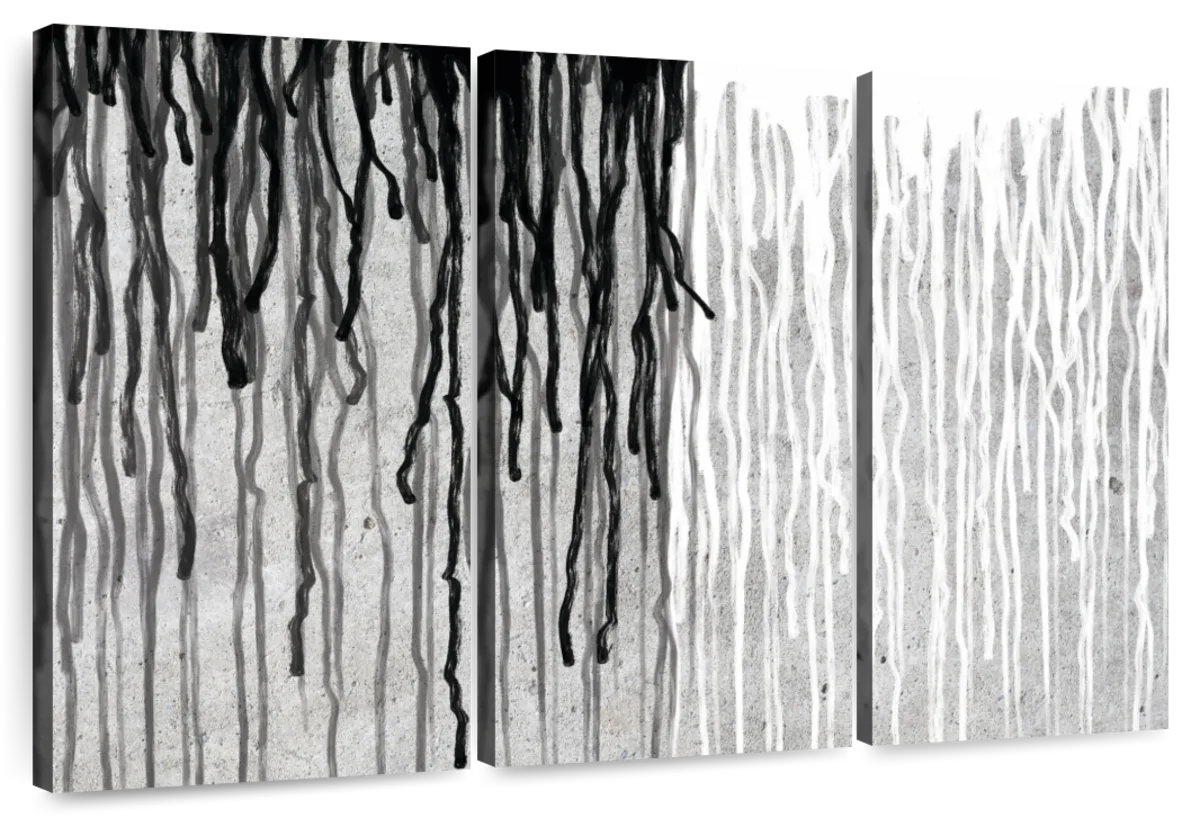 Wade Logan® Avery BW Paint Drip | Wayfair