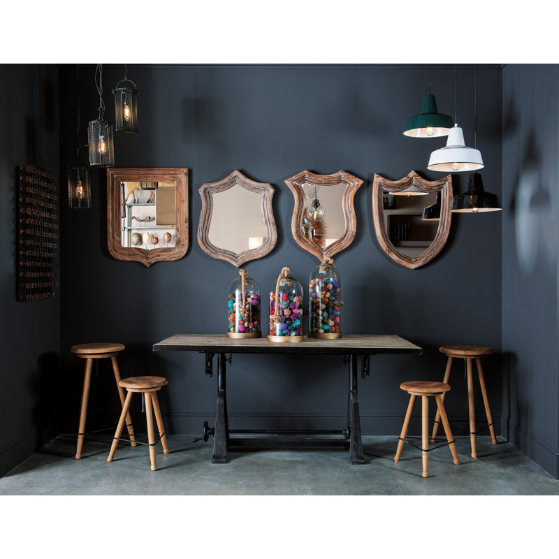 Bobo Intriguing Objects Iron Printers Rectangle Axle Dining Table | Wayfair