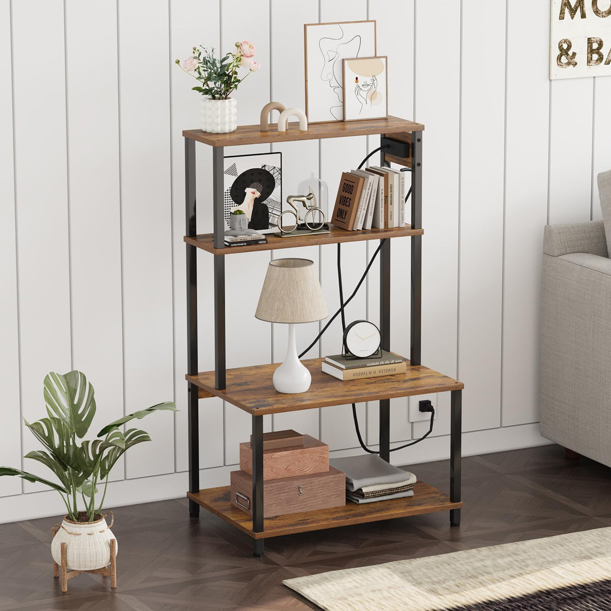 BY Family 4 Tier Printer Stand With Storage And Charging Station ...