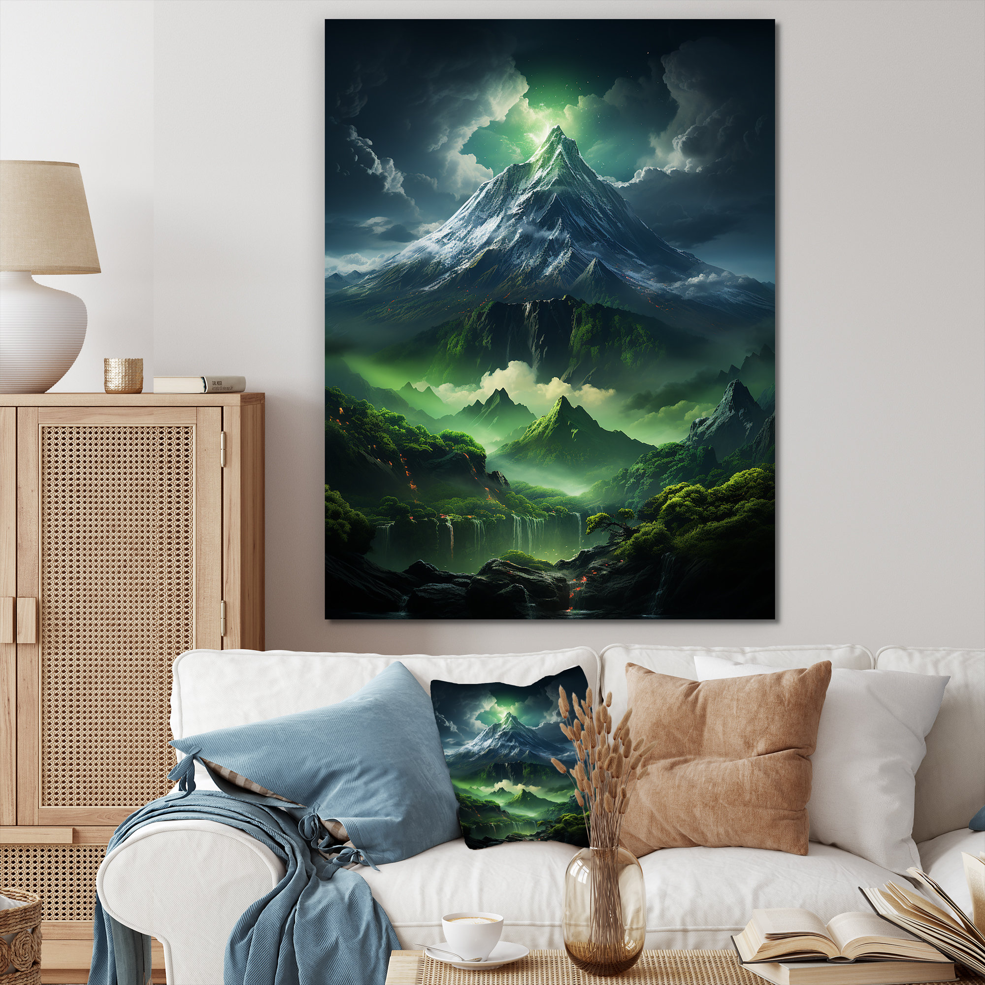 Design Art Volcano Volcanic Awakening On Canvas Print | Wayfair