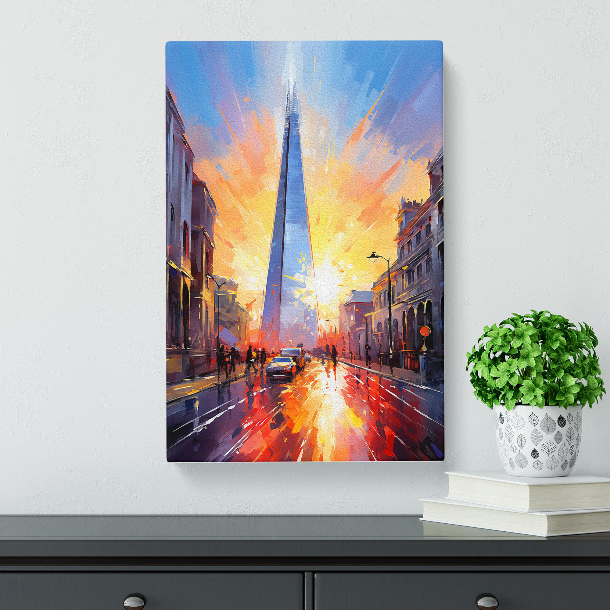 Marlow Home Co. The Shard Action Painting - Art Prints | Wayfair.ie