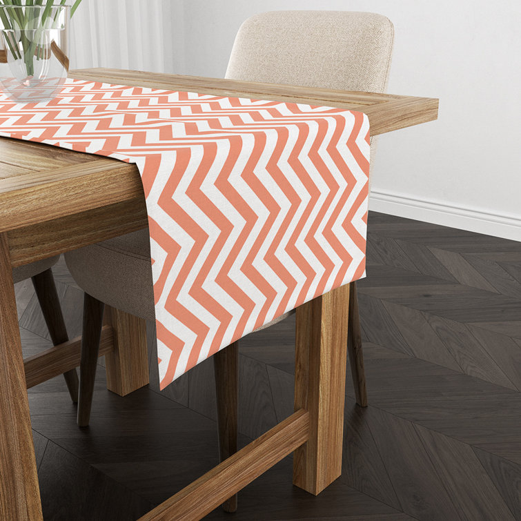 Bless international Rectangle Chevron Honeycomb Fabric Table Runner ...