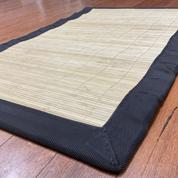 Bay Isle Home™ Rectangle Spengler 1'8" X 2'8" Bamboo Slat/Seagrass Area ...