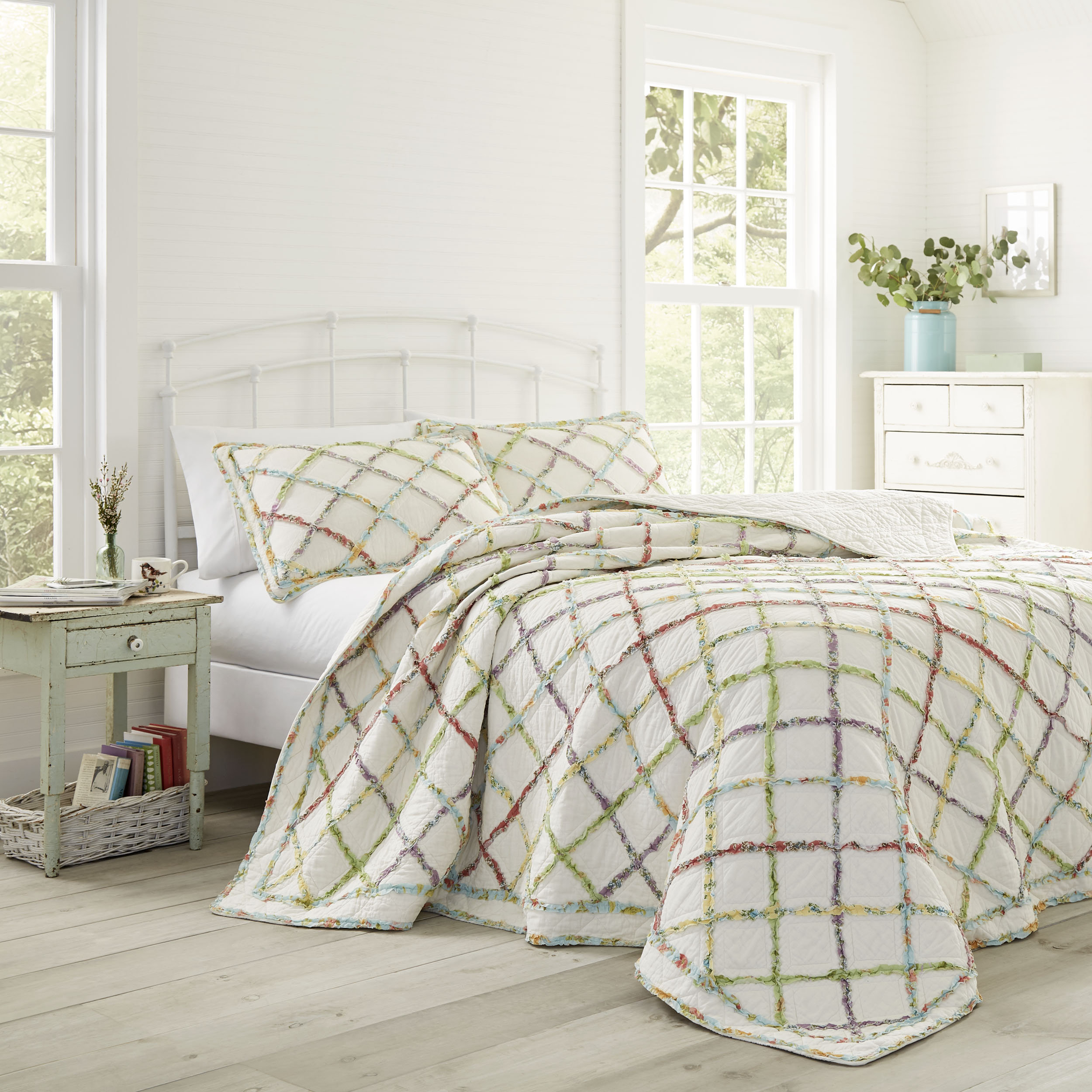 Laura Ashley Ruffle Garden Cotton Quilt & Reviews - Wayfair Canada