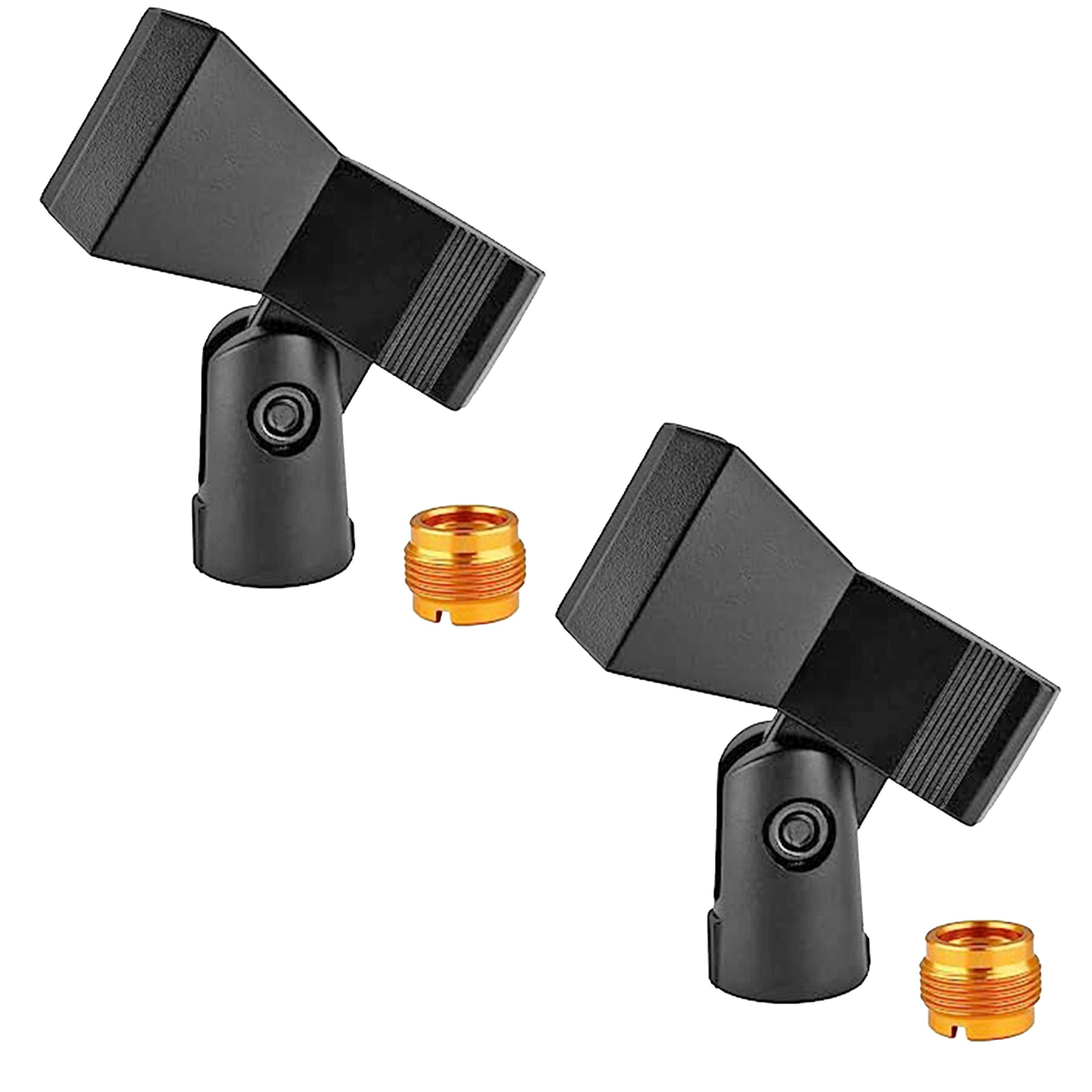 5 Core Microphone Clip Holder 2 Pieces with Screw Adapters 5/8 to 3/8 ...
