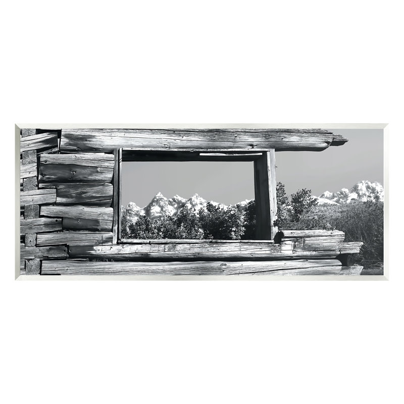 Stupell Industries Rustic Cabin Window by Steve Toole Print | Wayfair