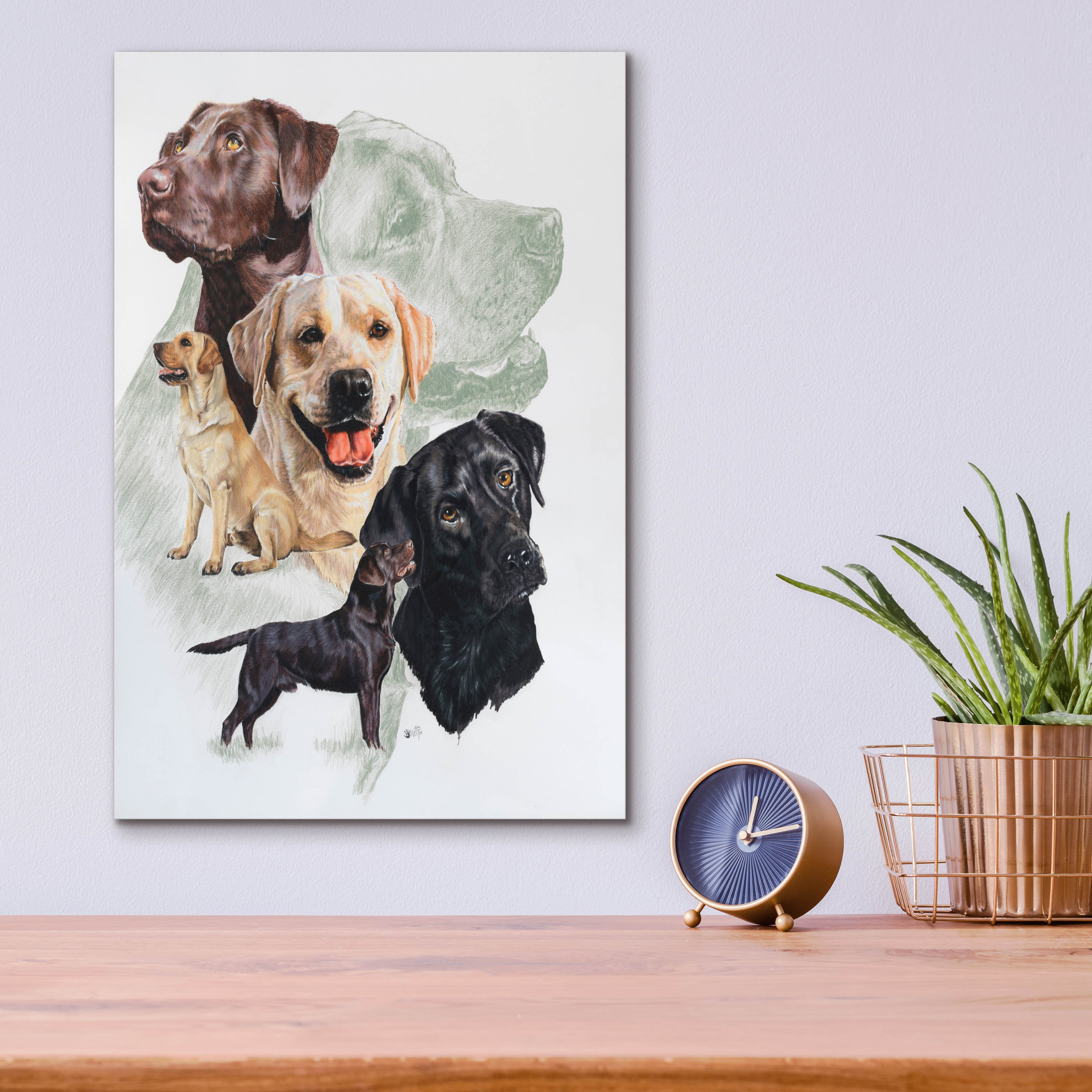 Red Barrel Studio Labrador 2 by Barbara Keith - Unframed Print ...