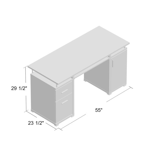 Wade Logan® Azayliah Computer Desk & Reviews | Wayfair