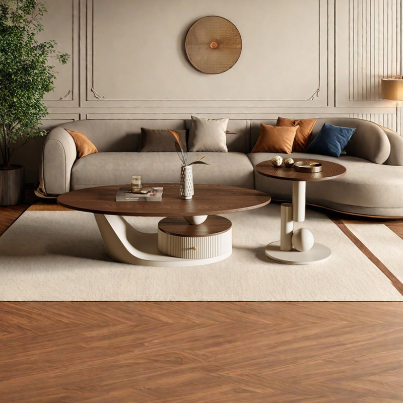 Trentastic Trails Oval Coffee Table with Iron | Wayfair