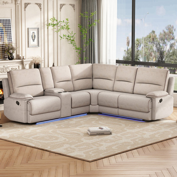 Ivy Bronx Homaira 3 - Piece Upholstered Reclining Sectional | Wayfair