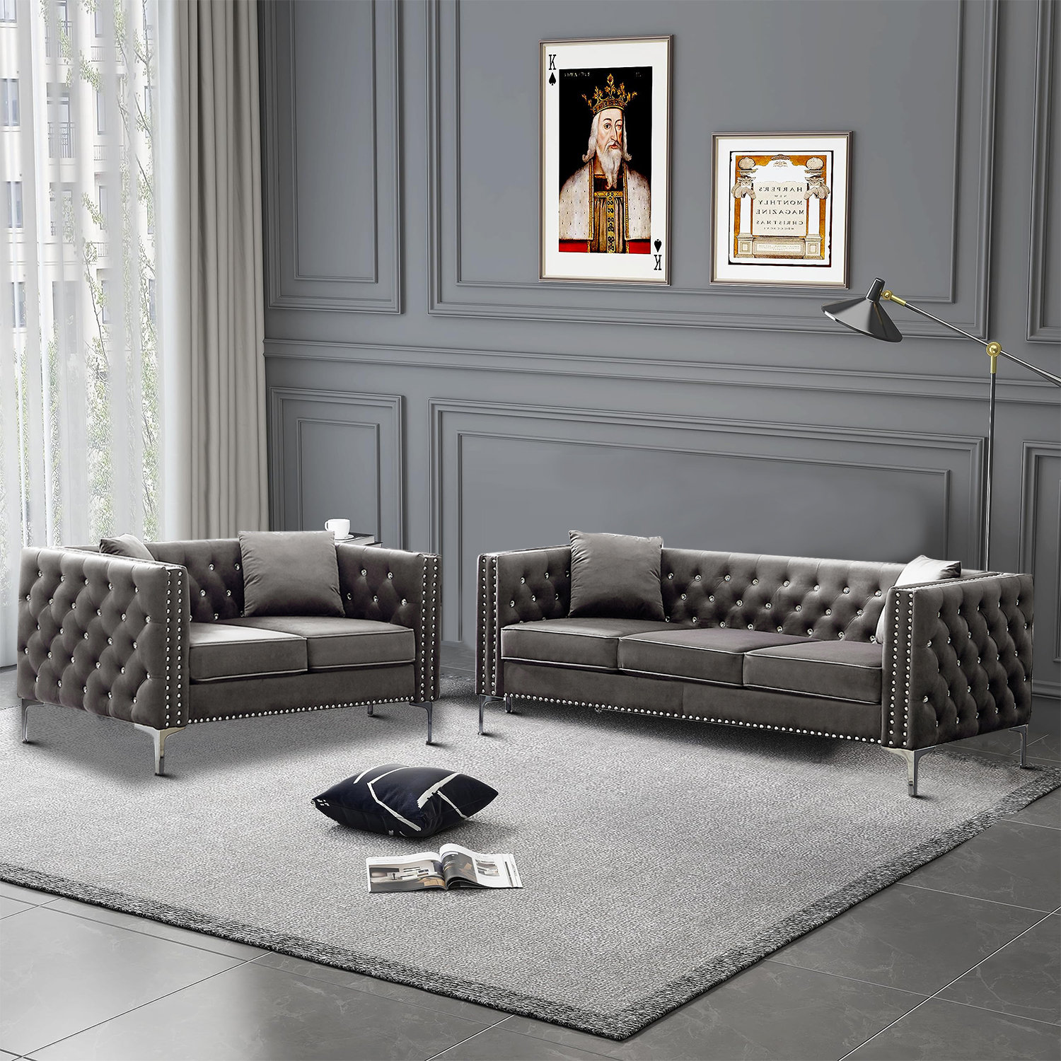 House of Hampton Jahziah 2 - Piece Living Room Set - Wayfair Canada