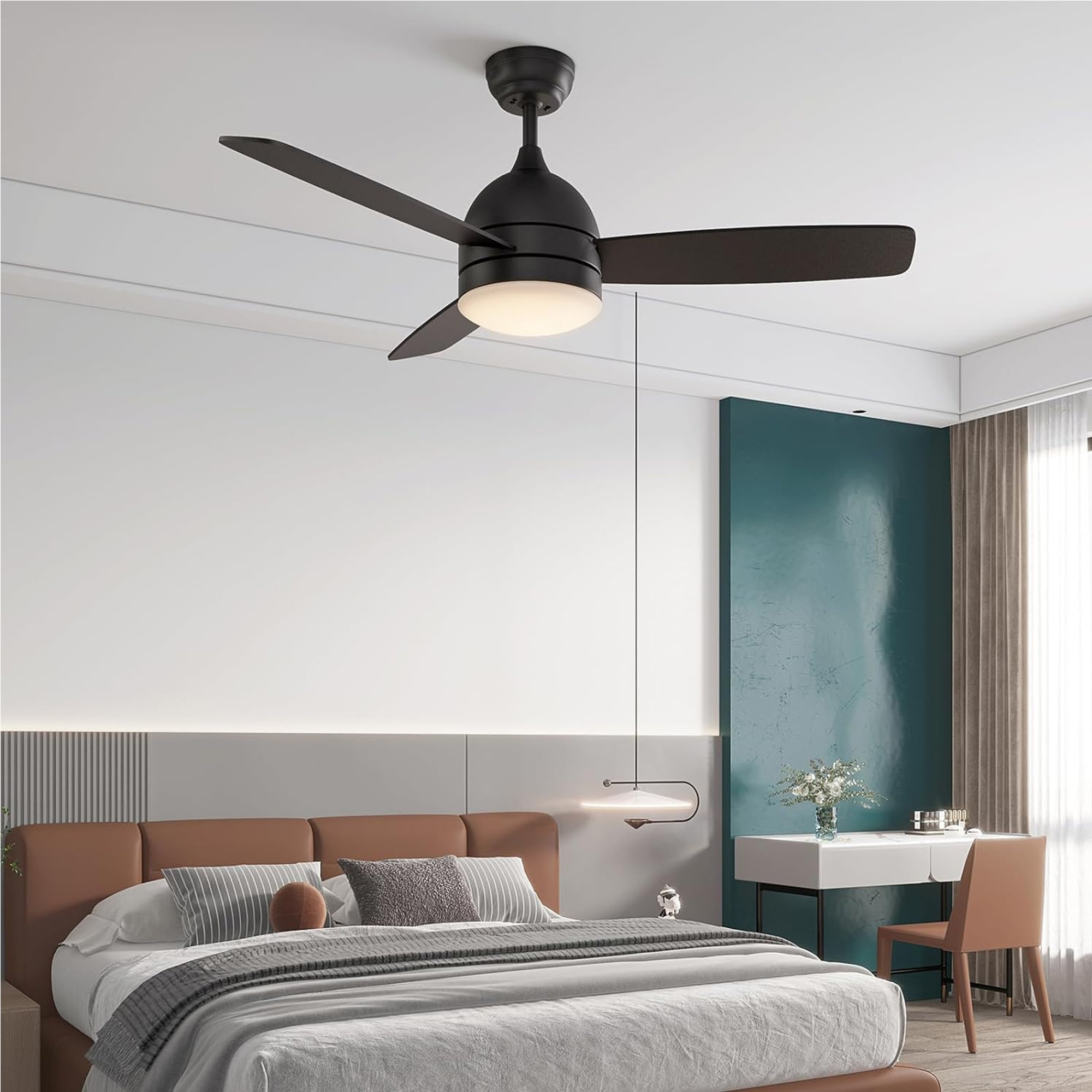 Brayden Studio® Demy 48'' Ceiling Fan with LED Lights and Remote ...