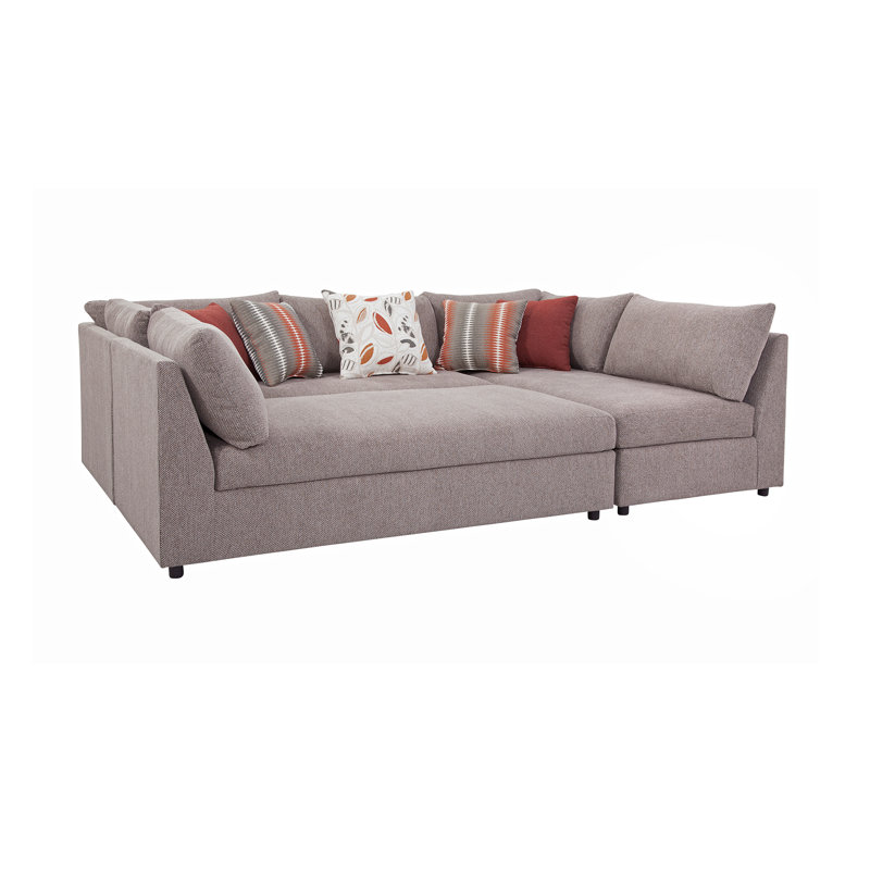 Ebern Designs Tiearra 3 - Piece Upholstered Sectional | Wayfair
