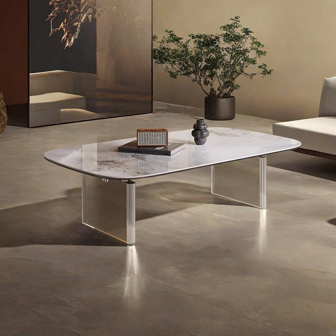 Orxva Galaxy Italian creative acrylic rock panel coffee table | Wayfair