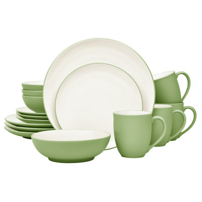 green dinnerware