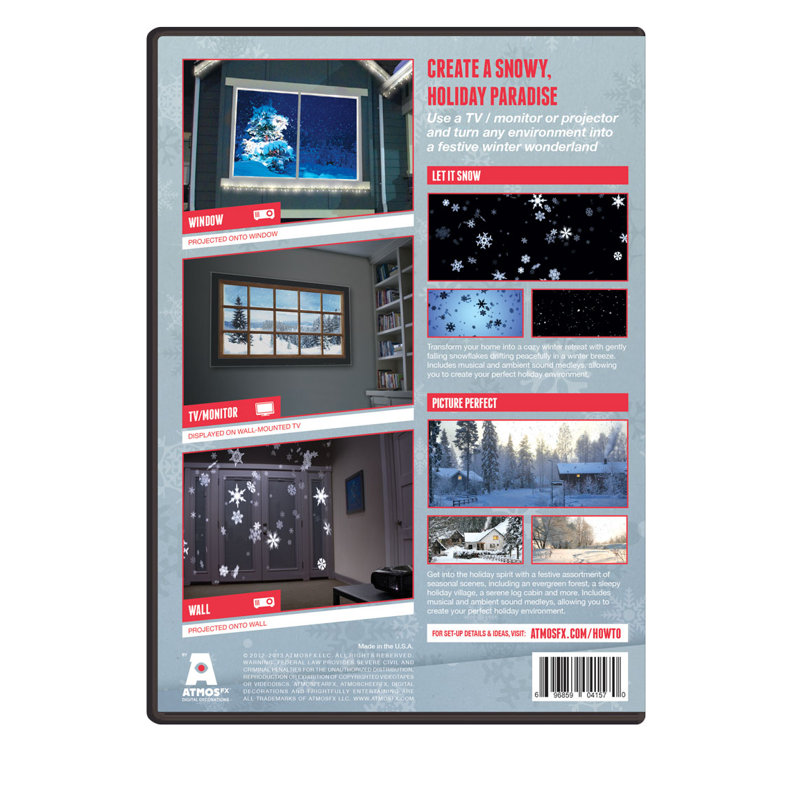 Holiscapes Atmosfx Winter Wonderland DVD Christmas Digital Decoration ...