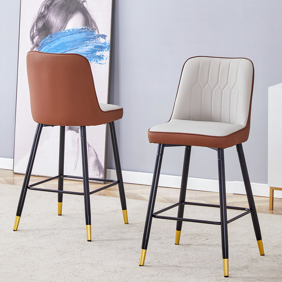 Ivy Bronx Upholstered Bar & Counter Stools | Wayfair