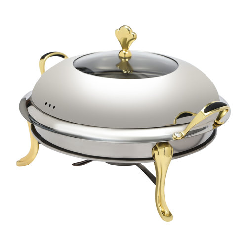 The Party Aisle™ 13.4" Round Chafing Dish Buffet 2.5L Catering Chafers ...