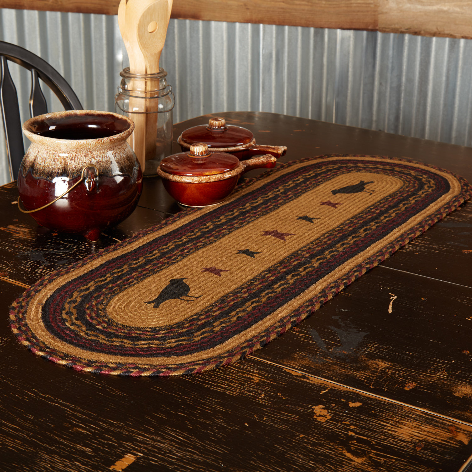 August Grove® Erekson Geometric Oval Table Runner & Reviews | Wayfair