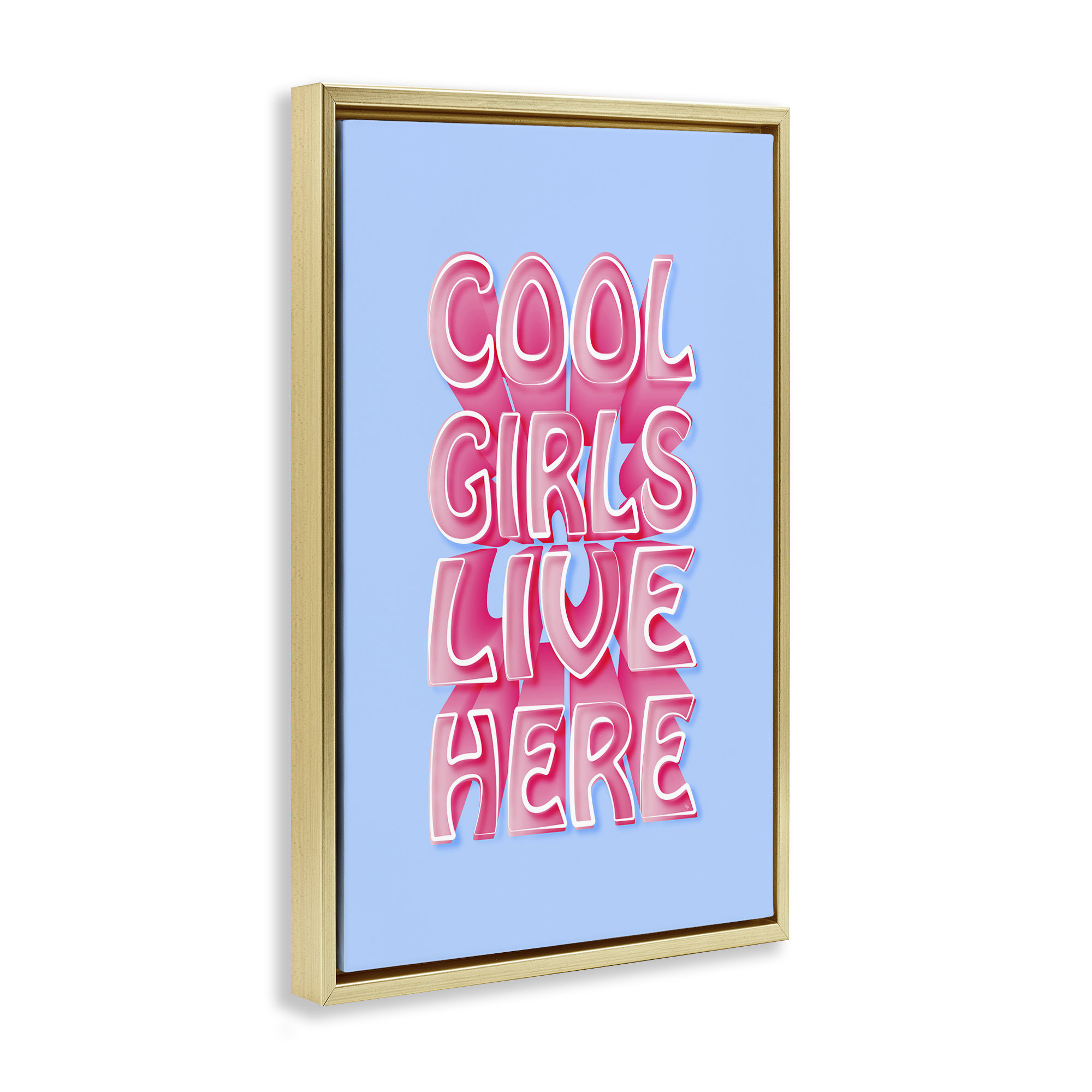 Latitude Run® Cool Girls Live Here Floater Canvas by Martina Pavlova ...