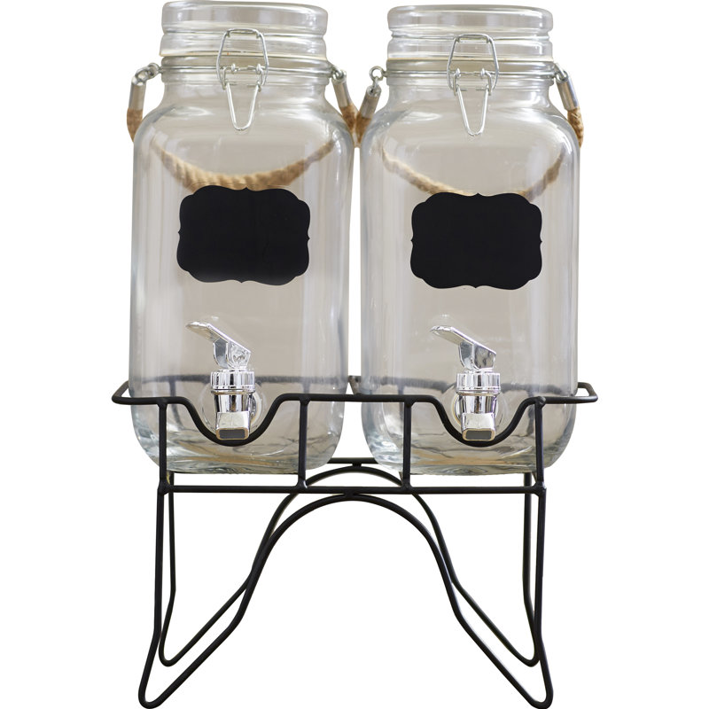August Grove® Lofland 2 Piece Double Beverage Dispenser Set & Reviews ...