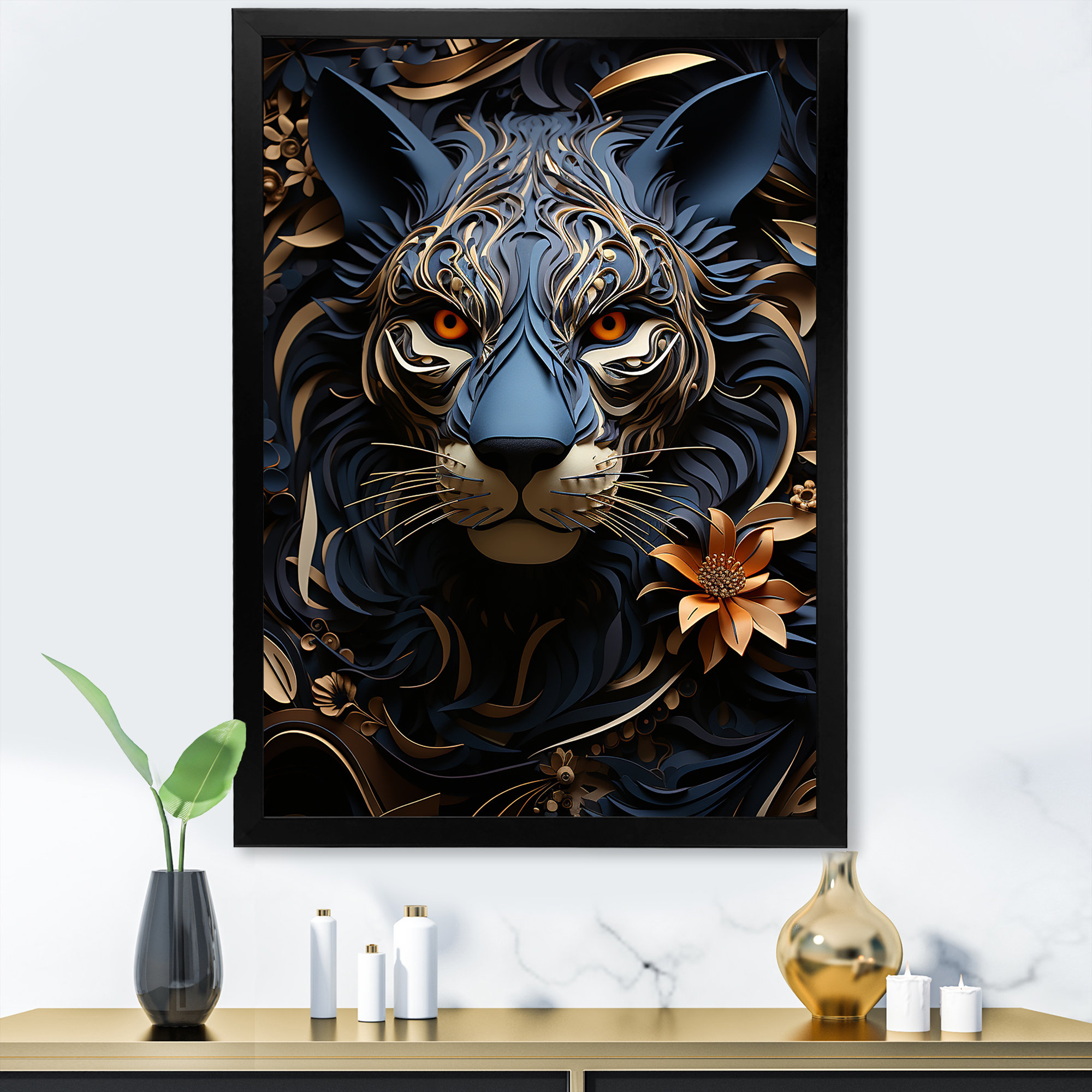 Dakota Fields Obsidian Stealth Leopard I - Leopard/Cheetah Canvas ...