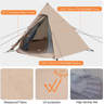 REDCAMP 4 person Canvas Camping Tent with Carrying Bag | Wayfair