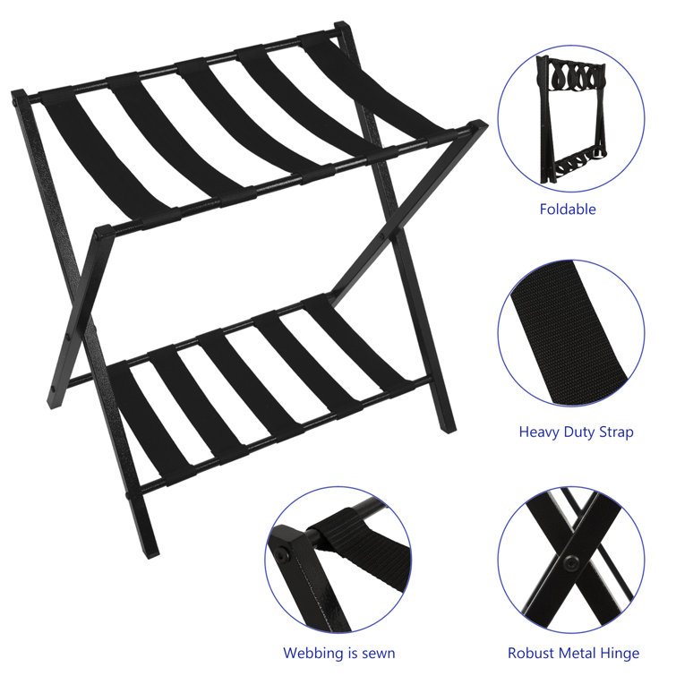 Hans&Alice Folding Metal Luggage Rack - Wayfair Canada