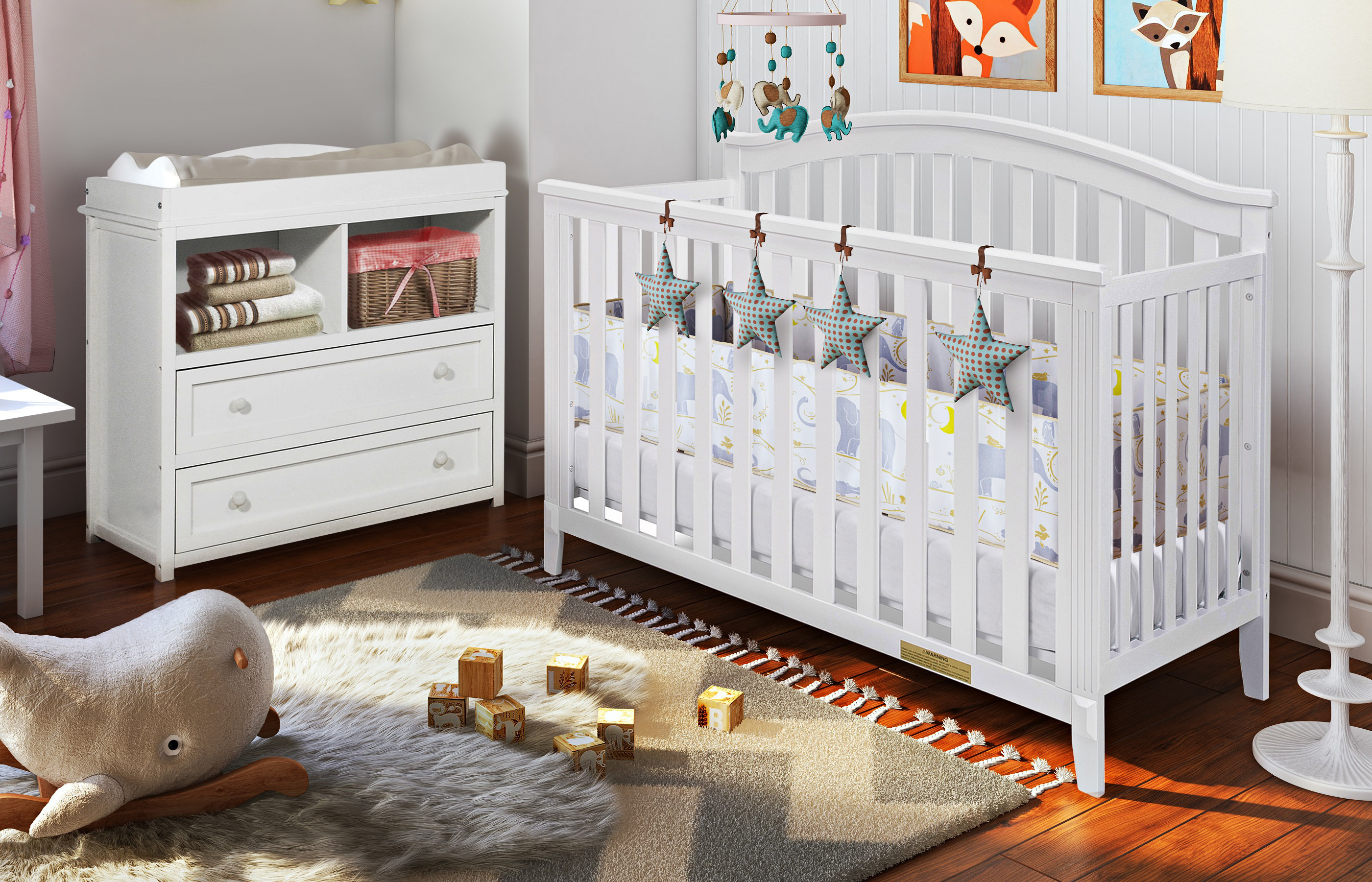 Harriet Bee Halma Convertible Standard 2 - PIece Nursery Furniture Set & Reviews | Wayfair