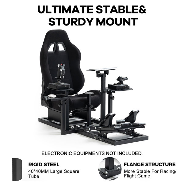 Anman Flight Simulator Bracket Racing Simulator Stand NO Steering Wheel ...