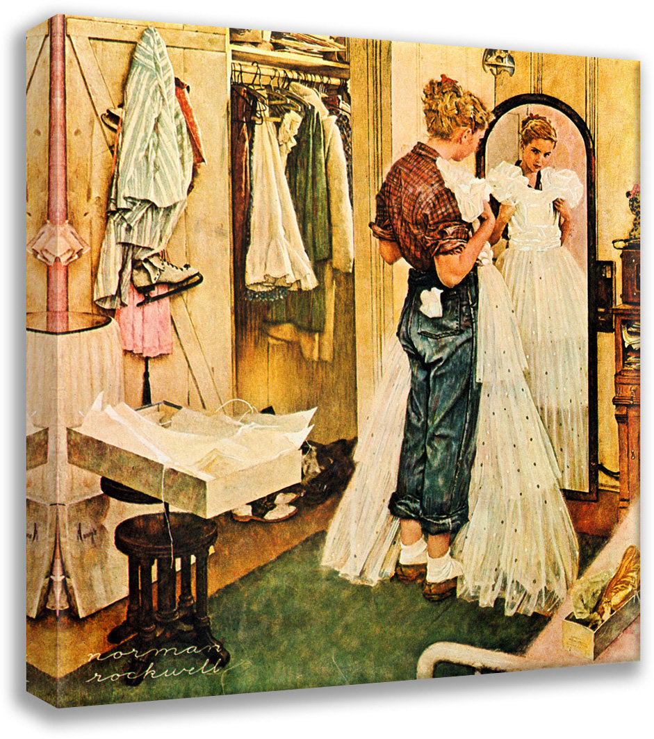 Lark Manor The Prom Dress by Norman Rockwell Gallery Wrapped Canvas ...