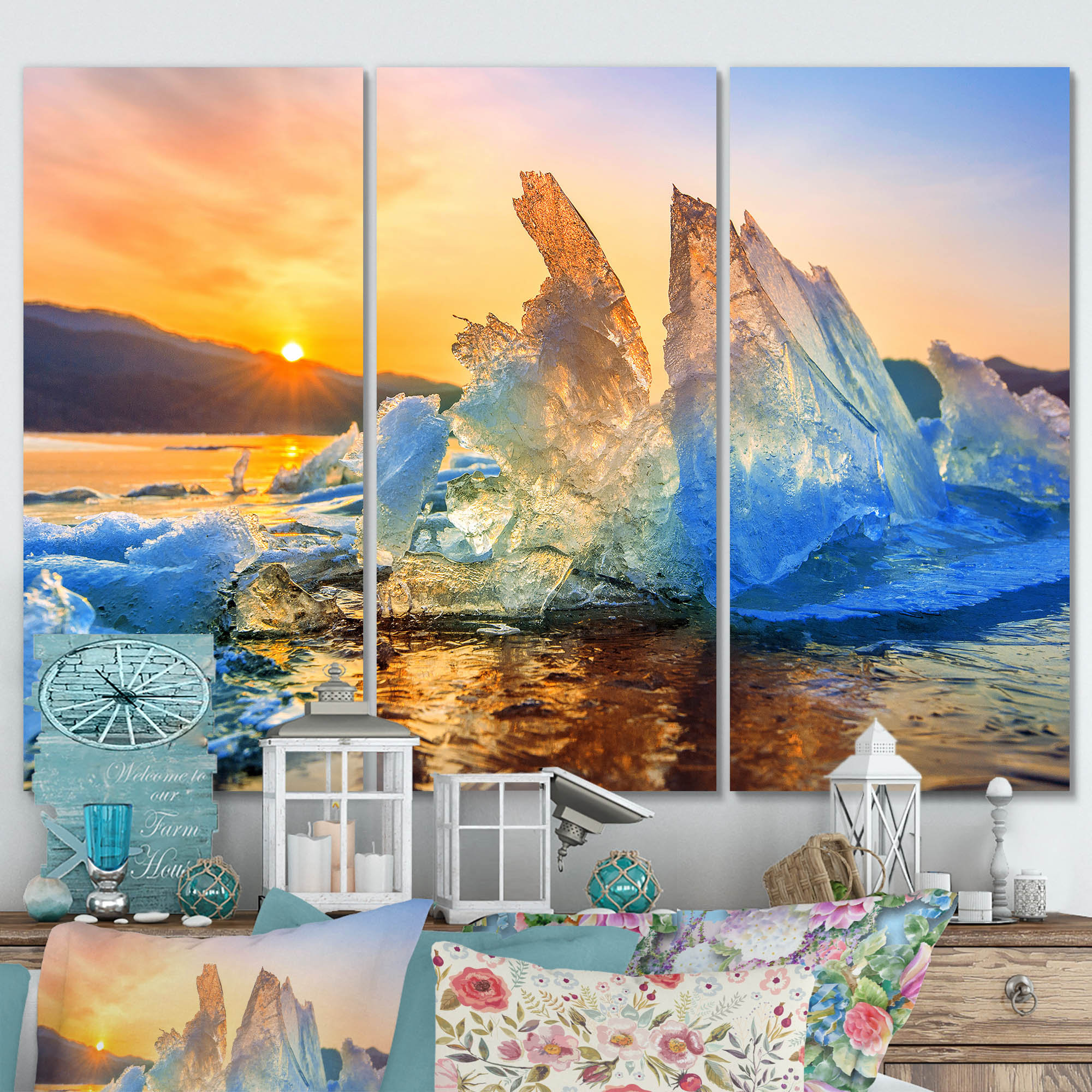 Highland Dunes Alaskan Mini Iceberg - Landscapes Wall Decor Set ...