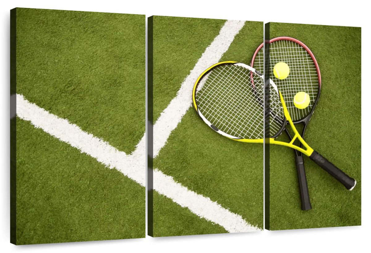 Ebern Designs Tennis Rackets On The Court | Wayfair