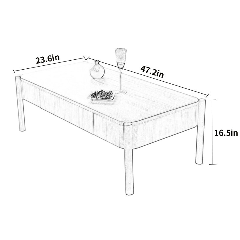 DineElegance.r Single Coffee Table | Wayfair