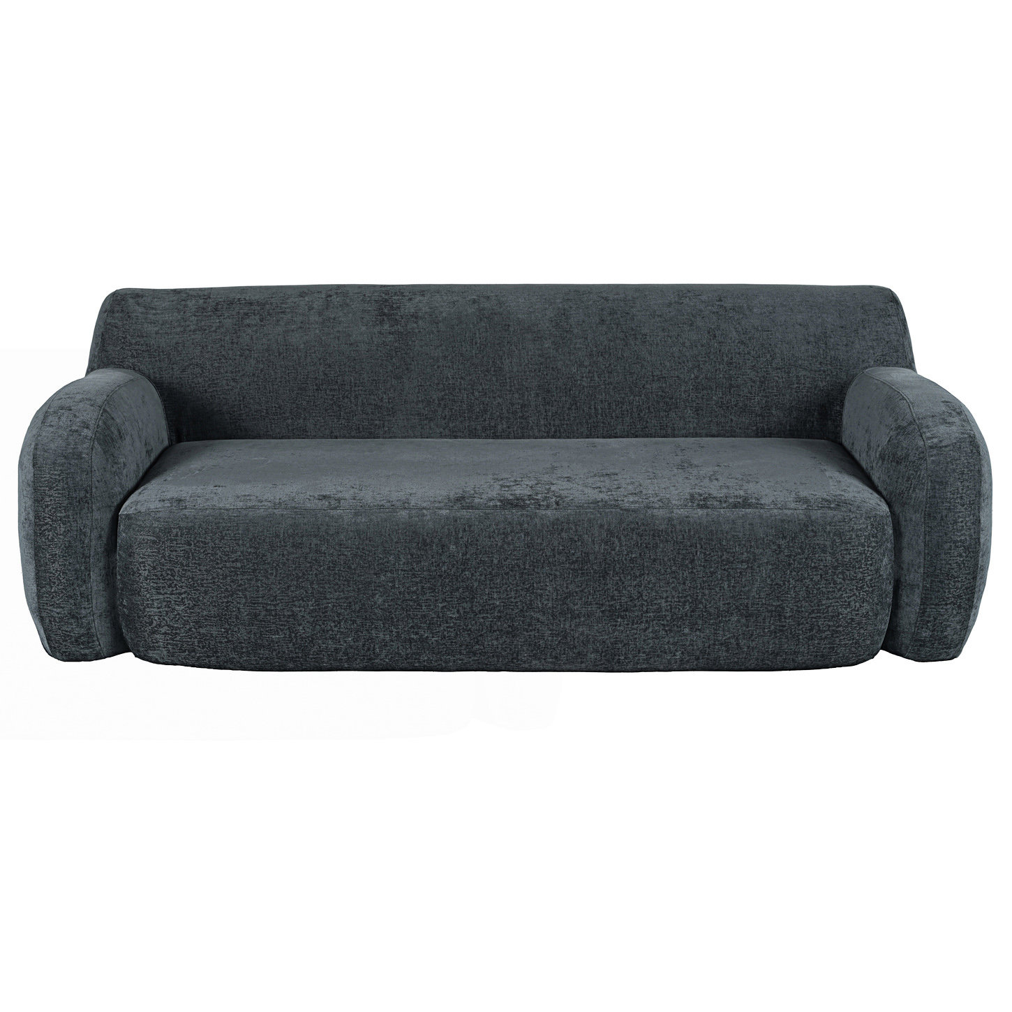Latitude Run® Minimalist Compression Sofa, Curved Design 3-Seater ...