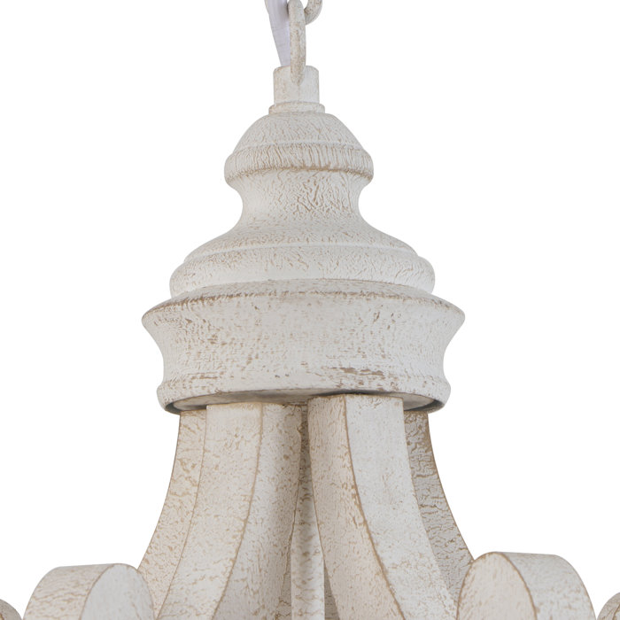 Ophelia & Co. Gisbelle 5 - Light Wood Dimmable Geometric Chandelier ...