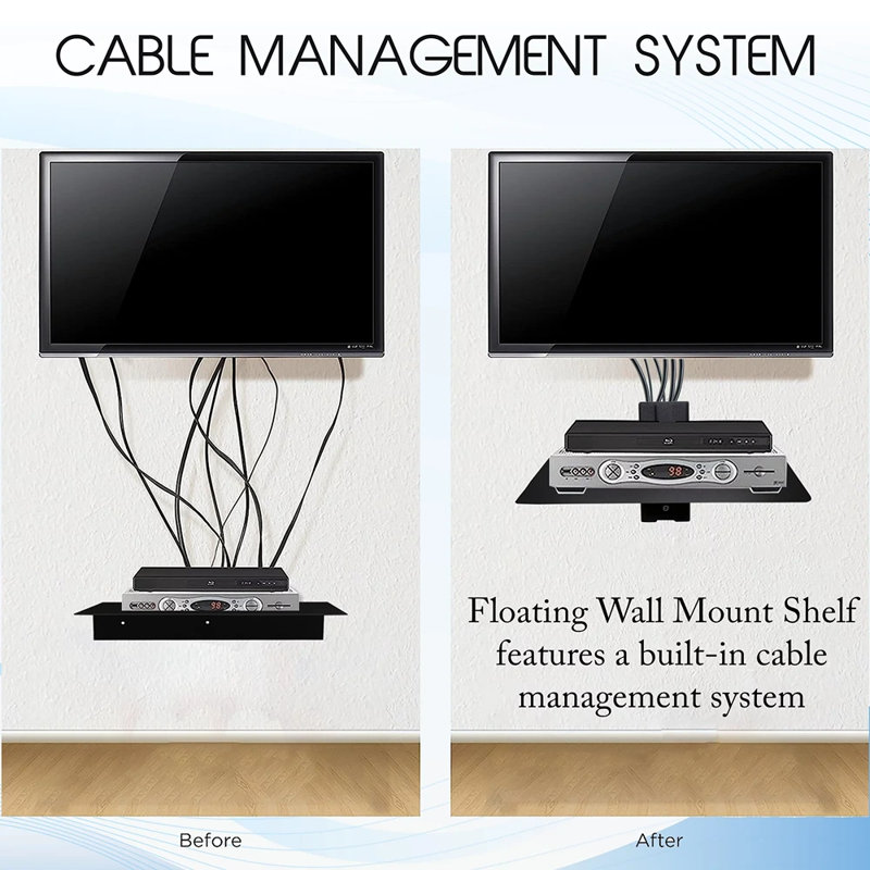 Simond Store Metal Floating Shelf with Adjustable Shelves | Wayfair